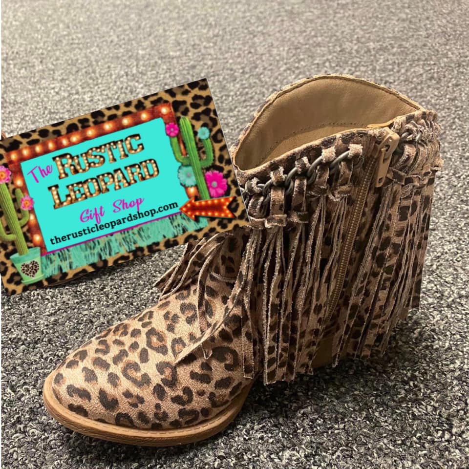 Juno Fringe Leopard Boot – The Rustic Leopard Gift Shop